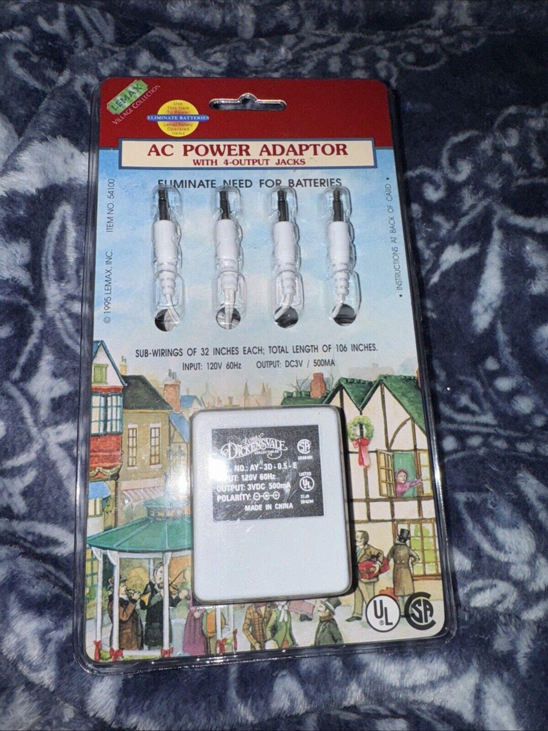 Lemax 74704 4 Output AC/AC Adapter - White Christmas Village Cord ...