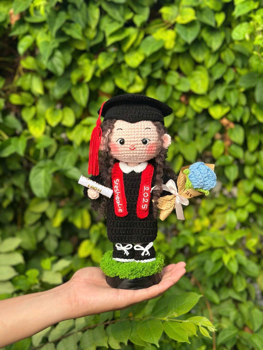 Cute Handmade Crochet Graduation Doll, Custom Graduate Gift ...