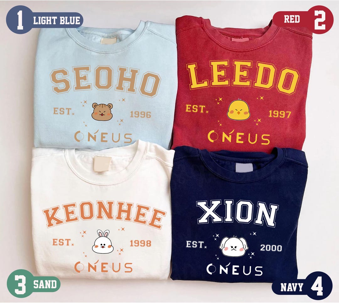Cute Oneus Members Shirt, Sweatshirt, Oneus Hour Us Tour Shirt, Oneus ...