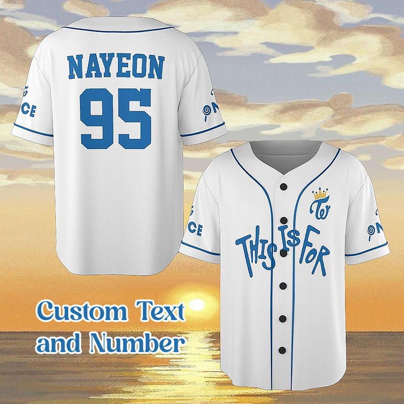 Custom Twice Baseball Jersey: K-pop World Tour Concert Merch - Etsy