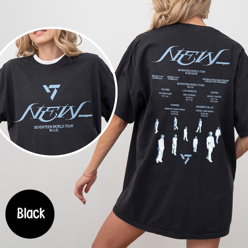 Seventeen Tour Shirt, Kpop SVT Shirt, Seventeen New Tour 2025 Shirt ...