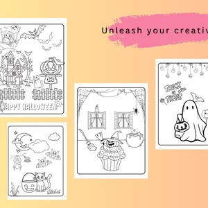 Boo-tiful Halloween Coloring Pages for Kids and Adults: 10 Pages PDF ...