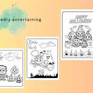 Boo-tiful Halloween Coloring Pages for Kids and Adults: 10 Pages PDF ...