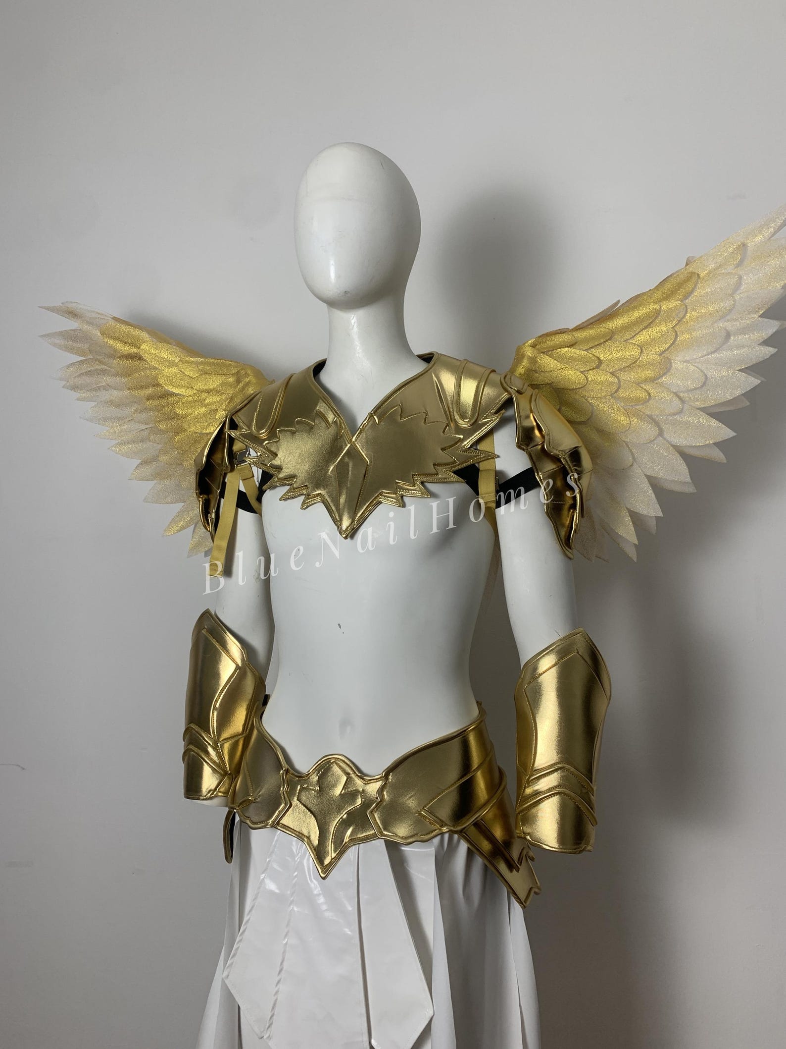 Handcrafted Gold Angel Warrior Costume: Greek Mythology Cosplay - Etsy