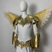 Handcrafted Gold Angel Warrior Costume: Greek Mythology Cosplay - Etsy