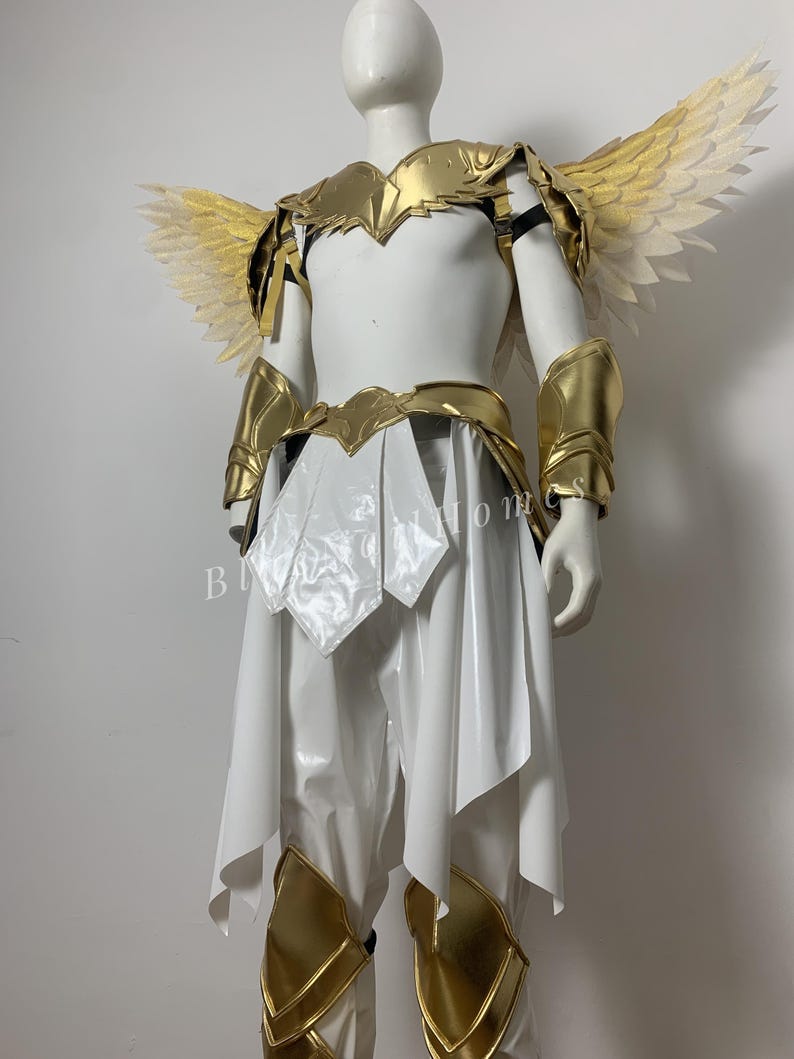 Handcrafted Gold Angel Warrior Costume: Greek Mythology Cosplay - Etsy