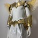 Handcrafted Gold Angel Warrior Costume: Greek Mythology Cosplay - Etsy