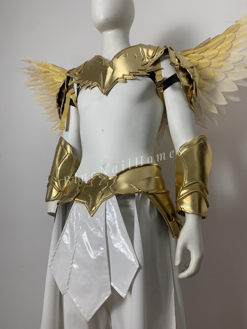 Handcrafted Gold Angel Warrior Costume: Greek Mythology Cosplay - Etsy