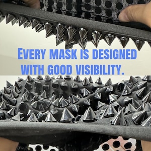 Handmade Red Rhinestone Disco Ball Mask, Breathable & See-through ...