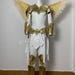 Handcrafted Gold Angel Warrior Costume: Greek Mythology Cosplay - Etsy
