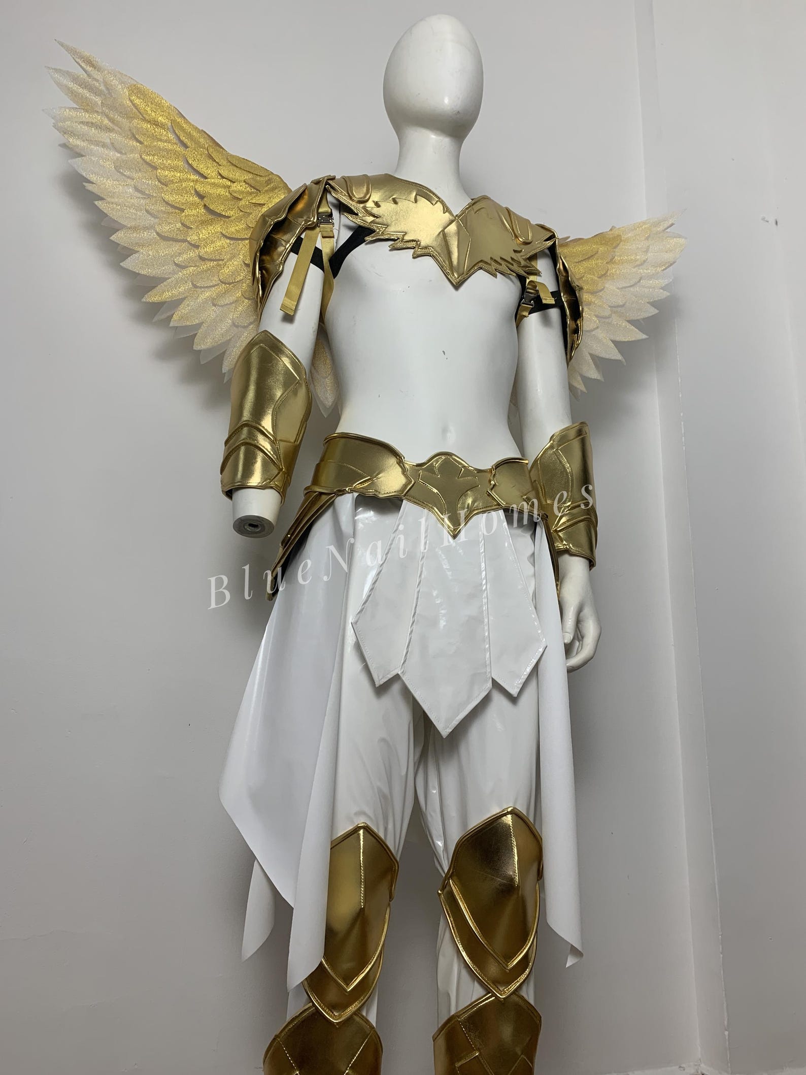 Handcrafted Gold Angel Warrior Costume: Greek Mythology Cosplay - Etsy