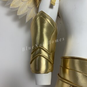 Handcrafted Gold Angel Warrior Costume: Greek Mythology Cosplay - Etsy