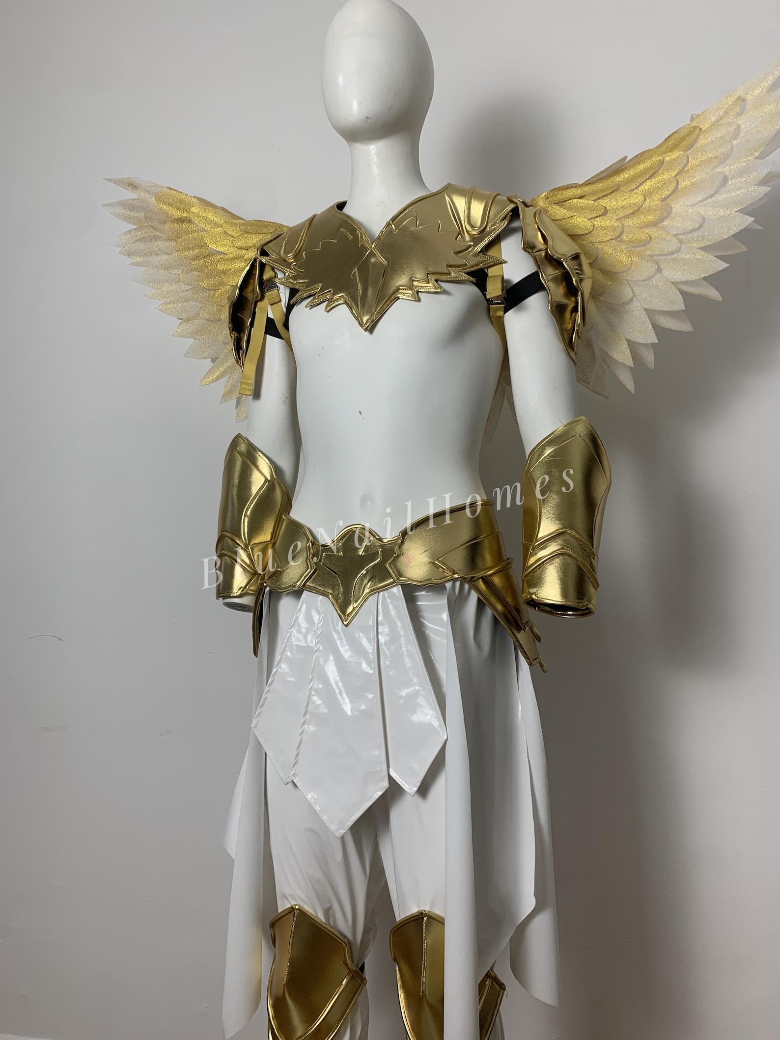 Handcrafted Gold Angel Warrior Costume: Greek Mythology Cosplay - Etsy
