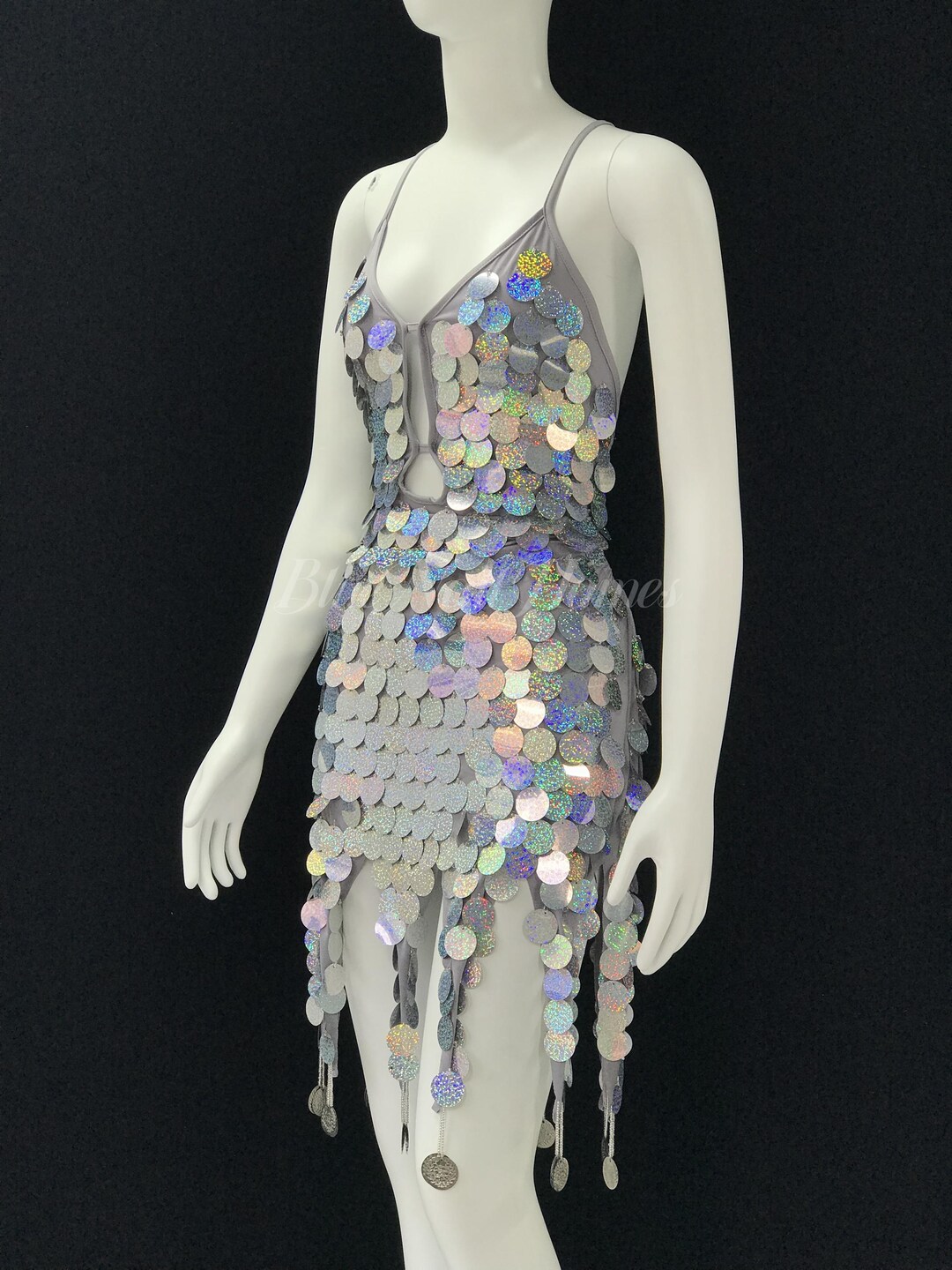 Sequin Scale Dress: Boho-chic Burning Man Outfit - Etsy