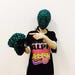 Iridescent Rhinestone Full Face Mask - Halloween Costume, Party Club ...