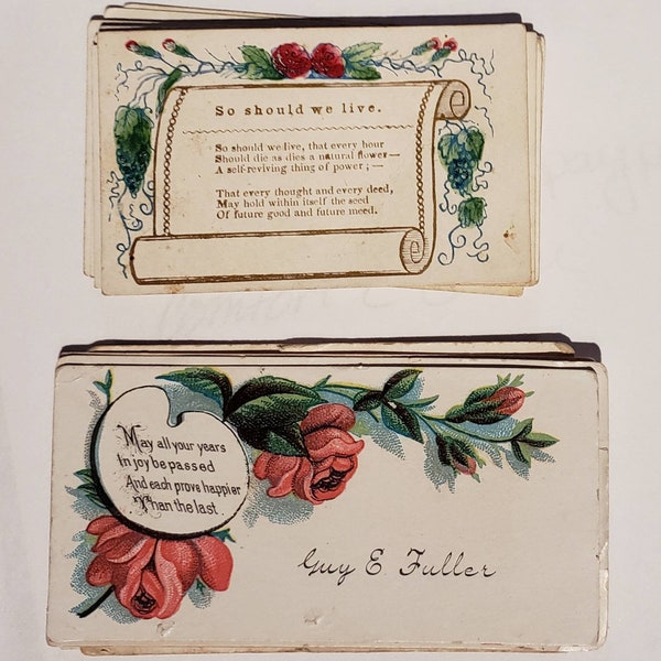 Victorian Cards - Etsy