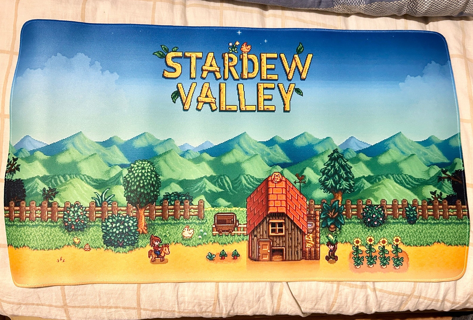 Stardew Valley Classic Farm Pattern Laptop Pad Mat (yellow) - Video ...