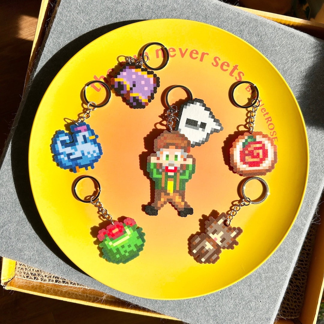 Stardew Valley Keychain: Kawaii Miniature Beads Handmade Gamer Gift - Etsy