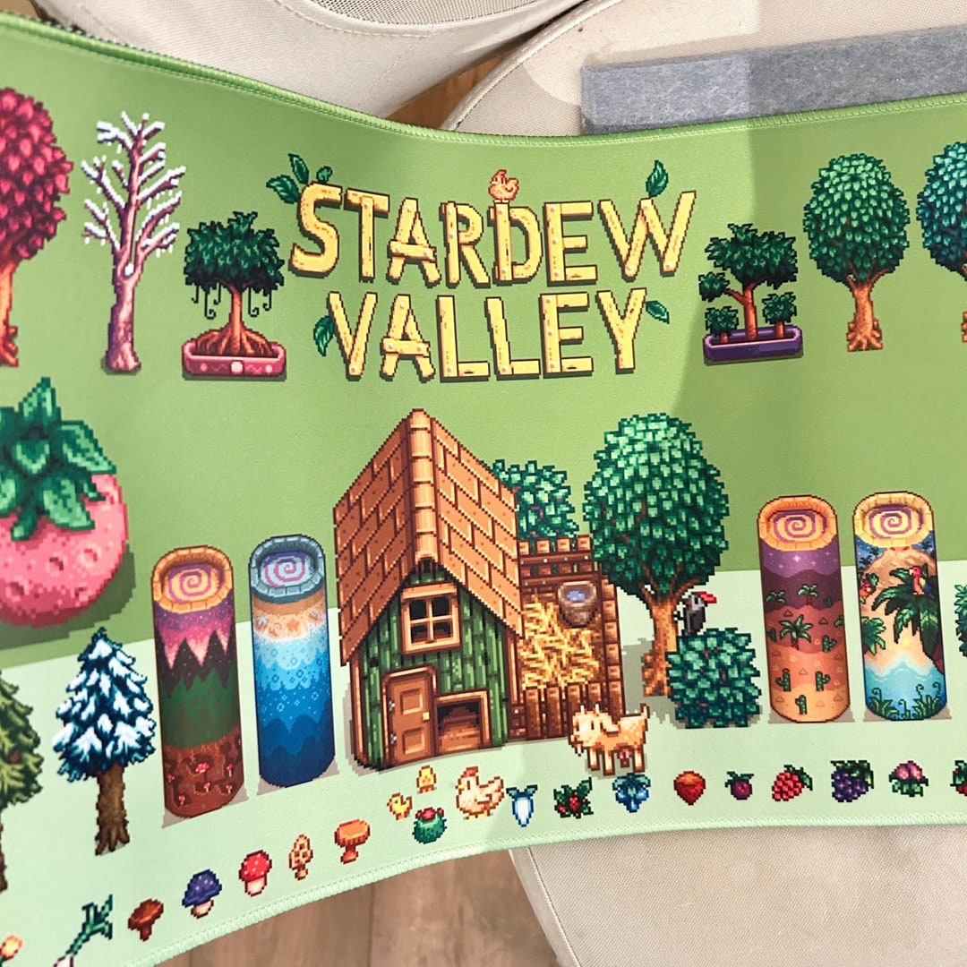 Stardew Valley Giant Crops Laptop Pad Mat - Handmade Video Game Gift - Etsy