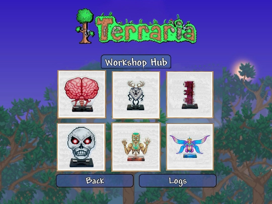 Terraria Enemies & Bosses Acrylic Stand Figurine - Video Game Handmade ...