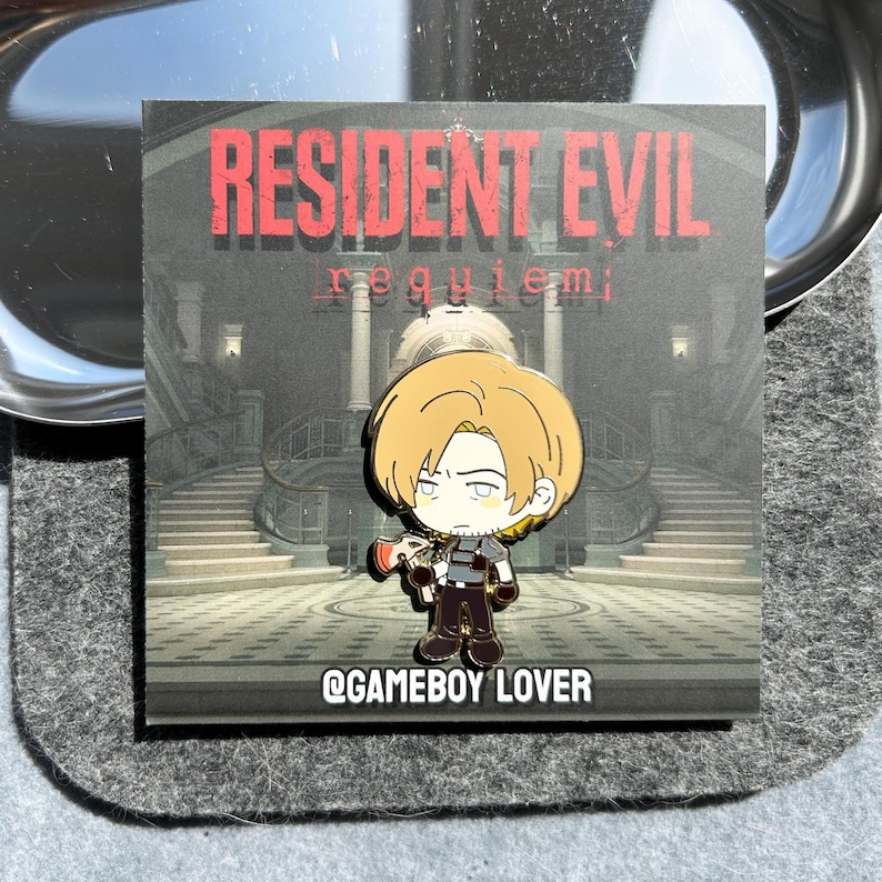 Resident Evil 9 Requiem Grace & Leon Character Enamel Pin Collection ...