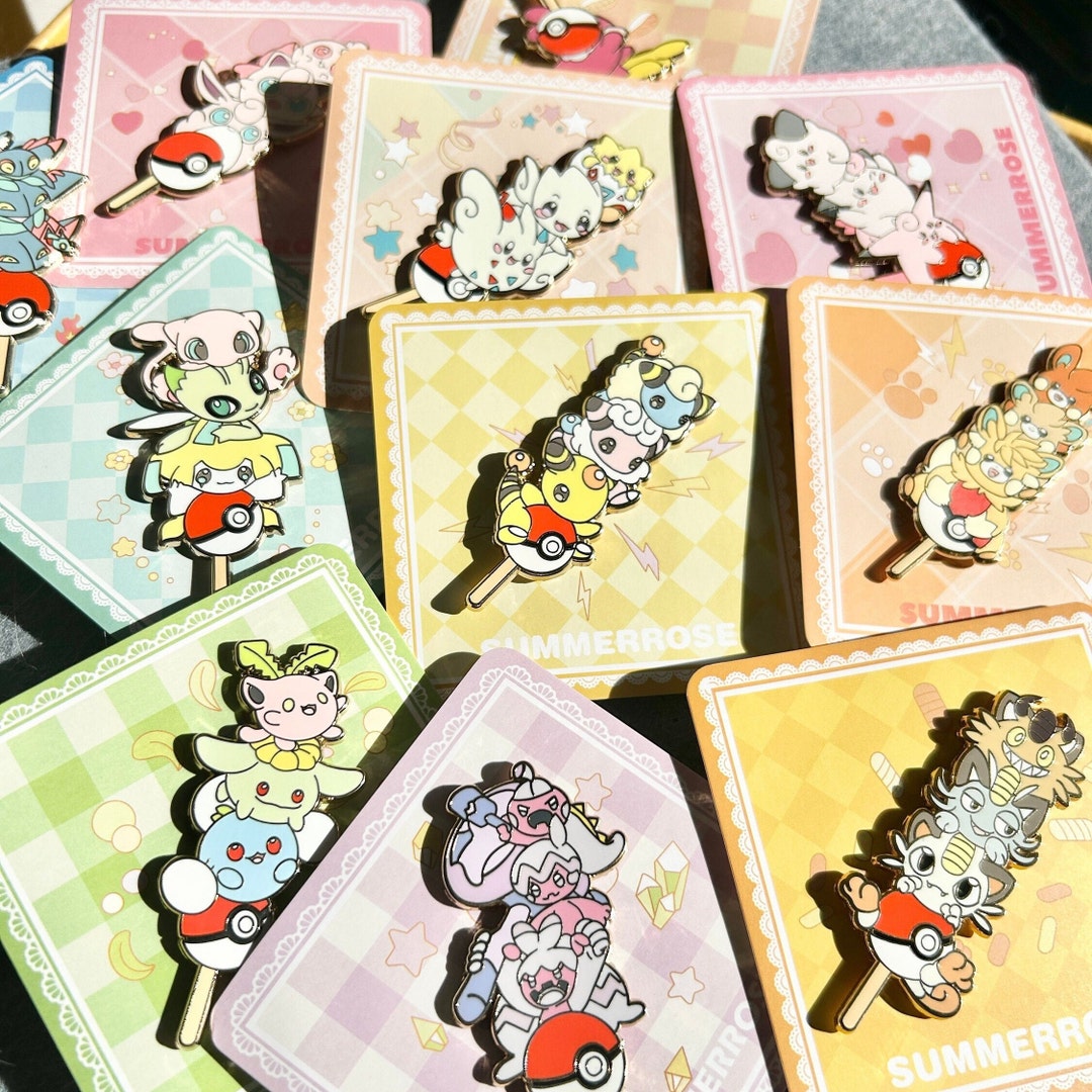Cute Pokemon Lollipop Style Enamel Pin Collection - Gengar / Pikachu ...