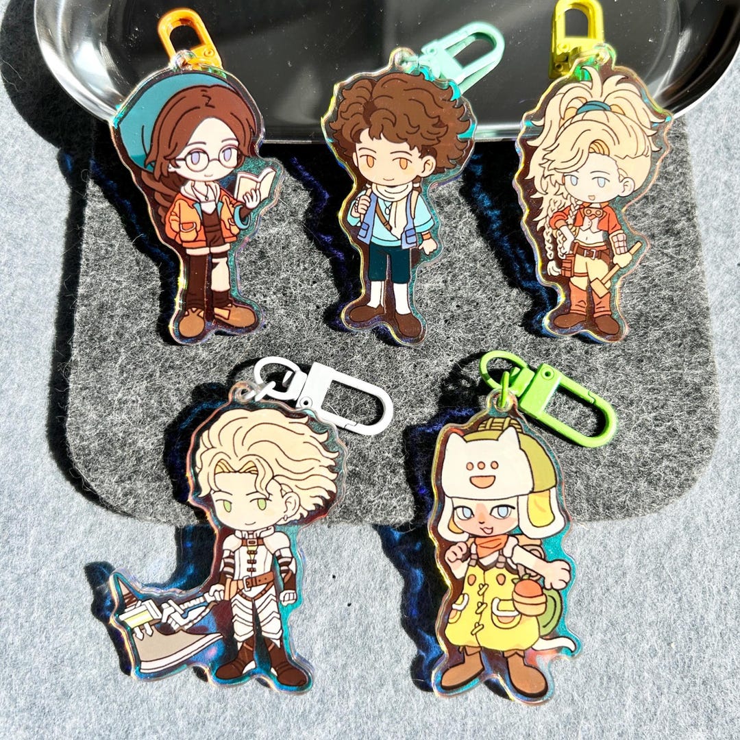 Monster Hunter Wilds Character Npcs Acrylic Keychain Collection - Alma ...