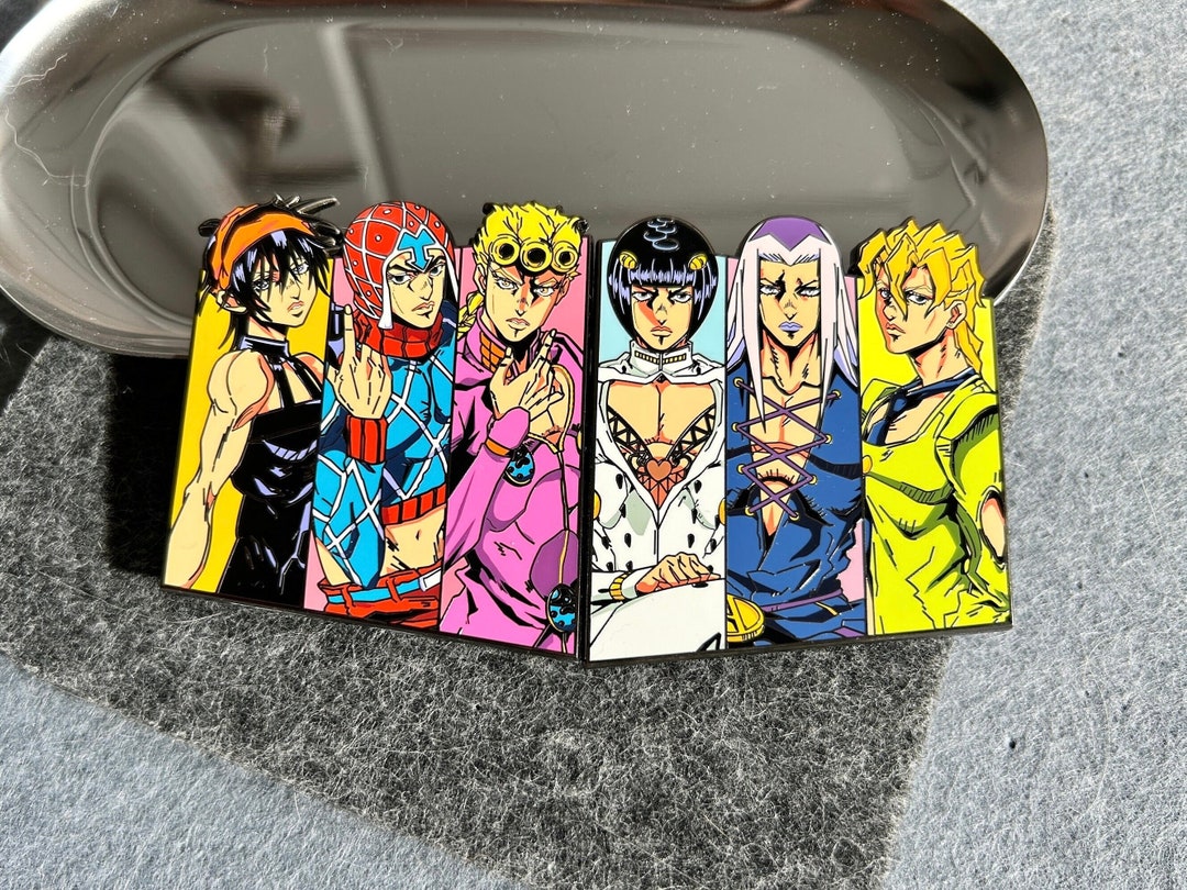 Jojo's Bizarre Adventure Enamel Pin: Golden Wind Anime Gift - Etsy