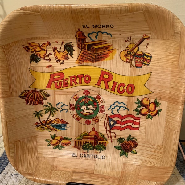 Puerto Rico Souvenir Plate - Etsy