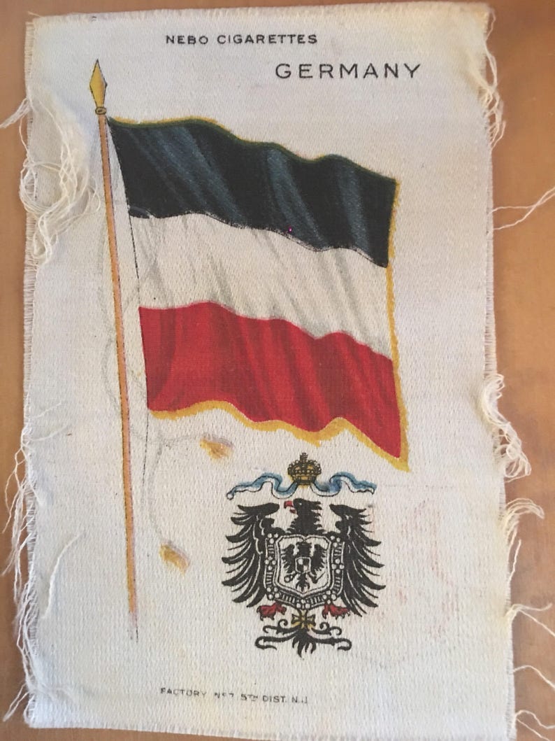 Germany Flag With Crest Cigarette Silk - Etsy