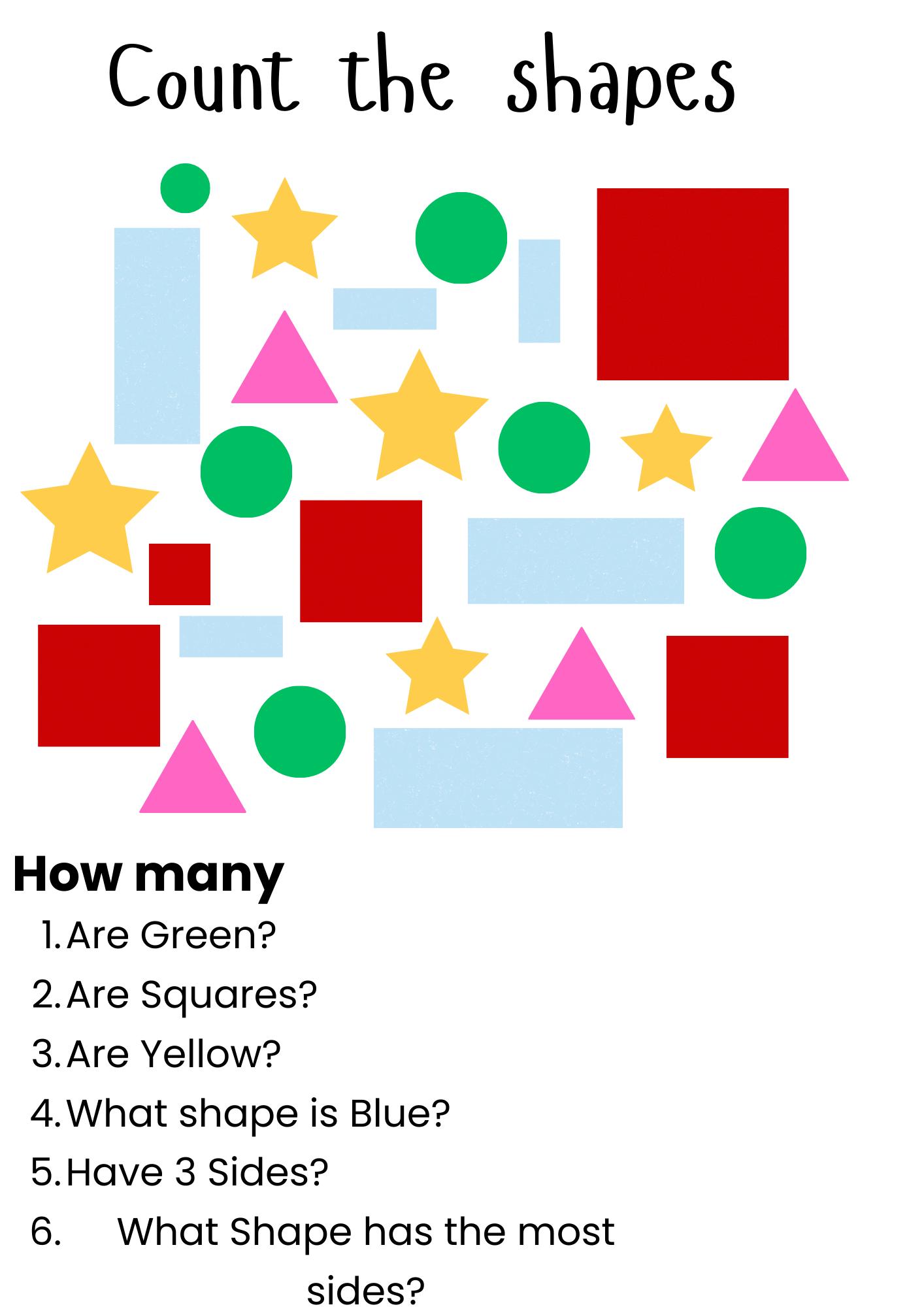 Rainbow Colors Counting Activity for Preschool & Kindergarten | Color ...
