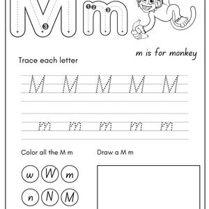 Alphabet Tracing Worksheets for Kindergarten | Letter Writing Practice ...