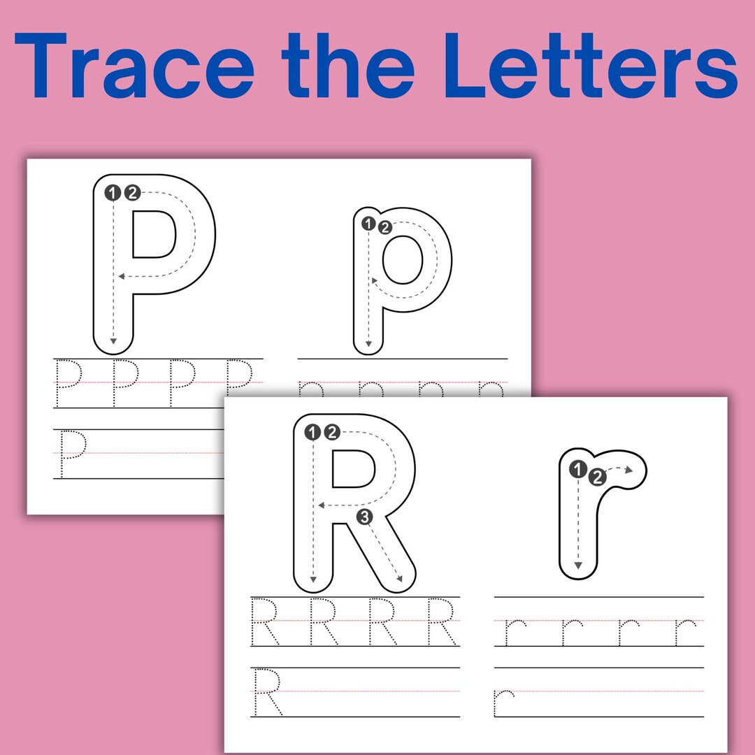 Preschool and Kindergarten Handwriting and Tracing Cards, 26 Alphabet ...