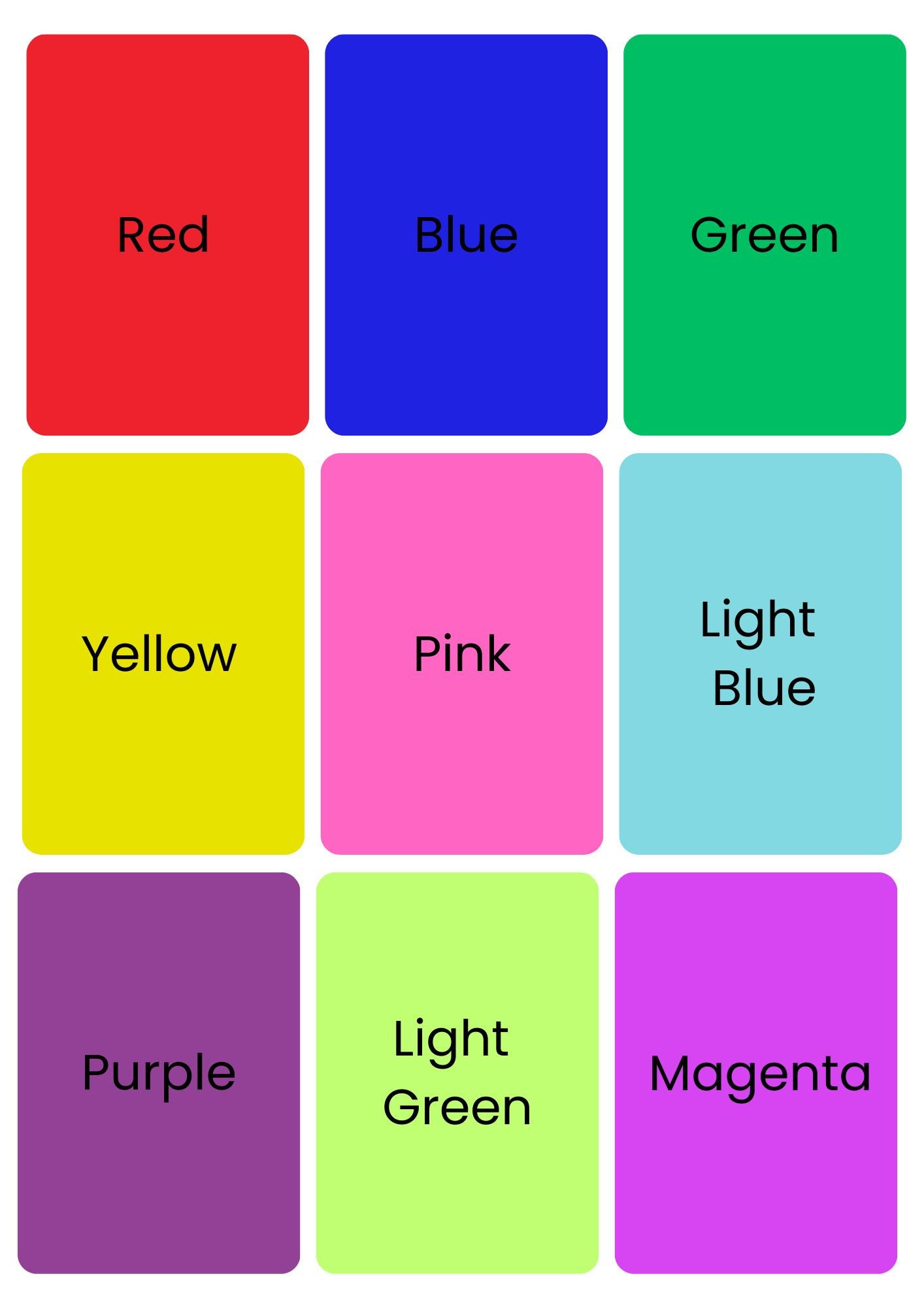 Rainbow Colors Counting Activity for Preschool & Kindergarten | Color ...