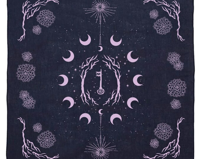 Cotton Altar Cloth | Star Seeker Tarot Oracle Bandana Divination ...