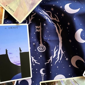 Cotton Altar Cloth Star Seeker Tarot Oracle Bandana Divination Reading ...