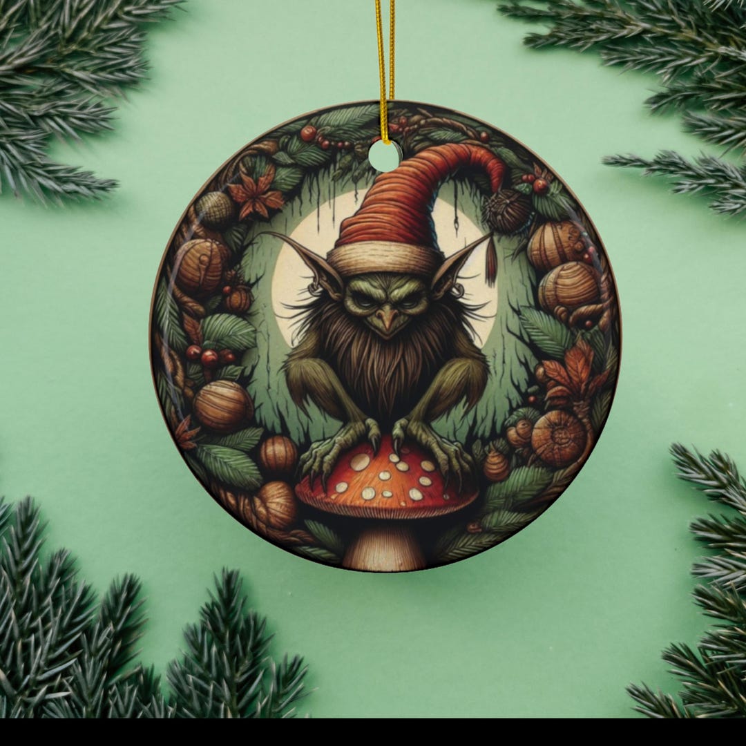 Goblin, Tree Ornament, Goblin Ornament, Christmas, Christmas Ornament ...