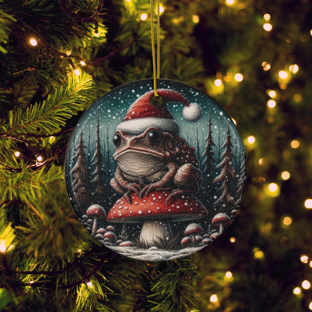 Toad, Tree Ornament, Toad Ornament, Christmas, Christmas Ornament ...