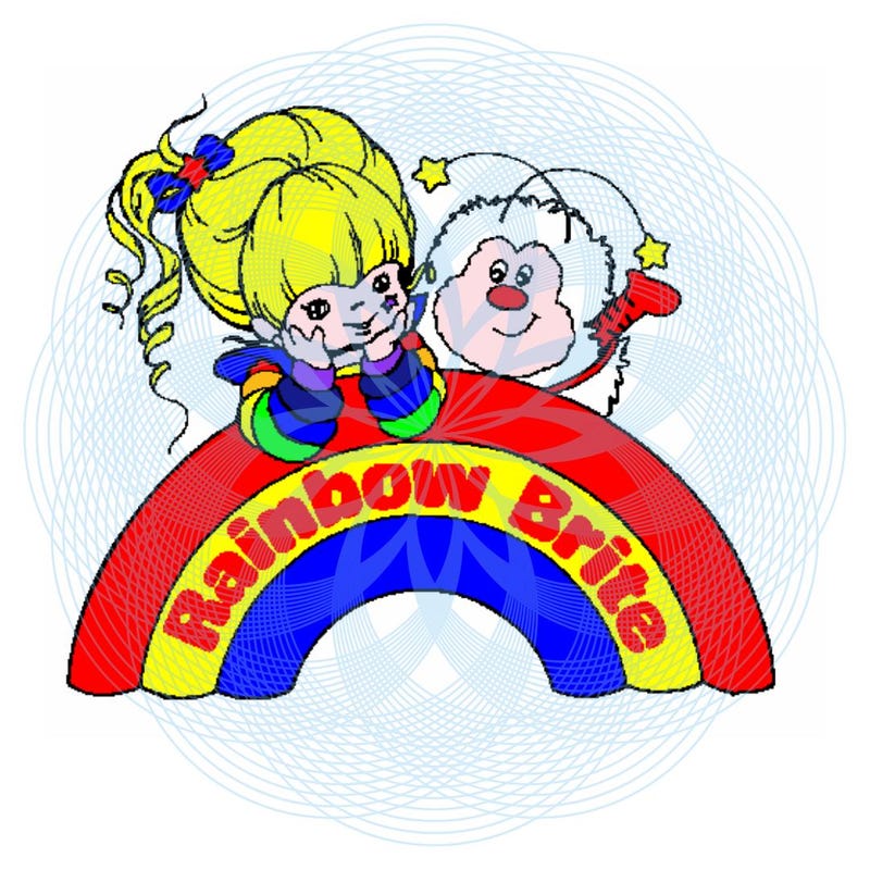 Rainbow Brite Pattern - Etsy