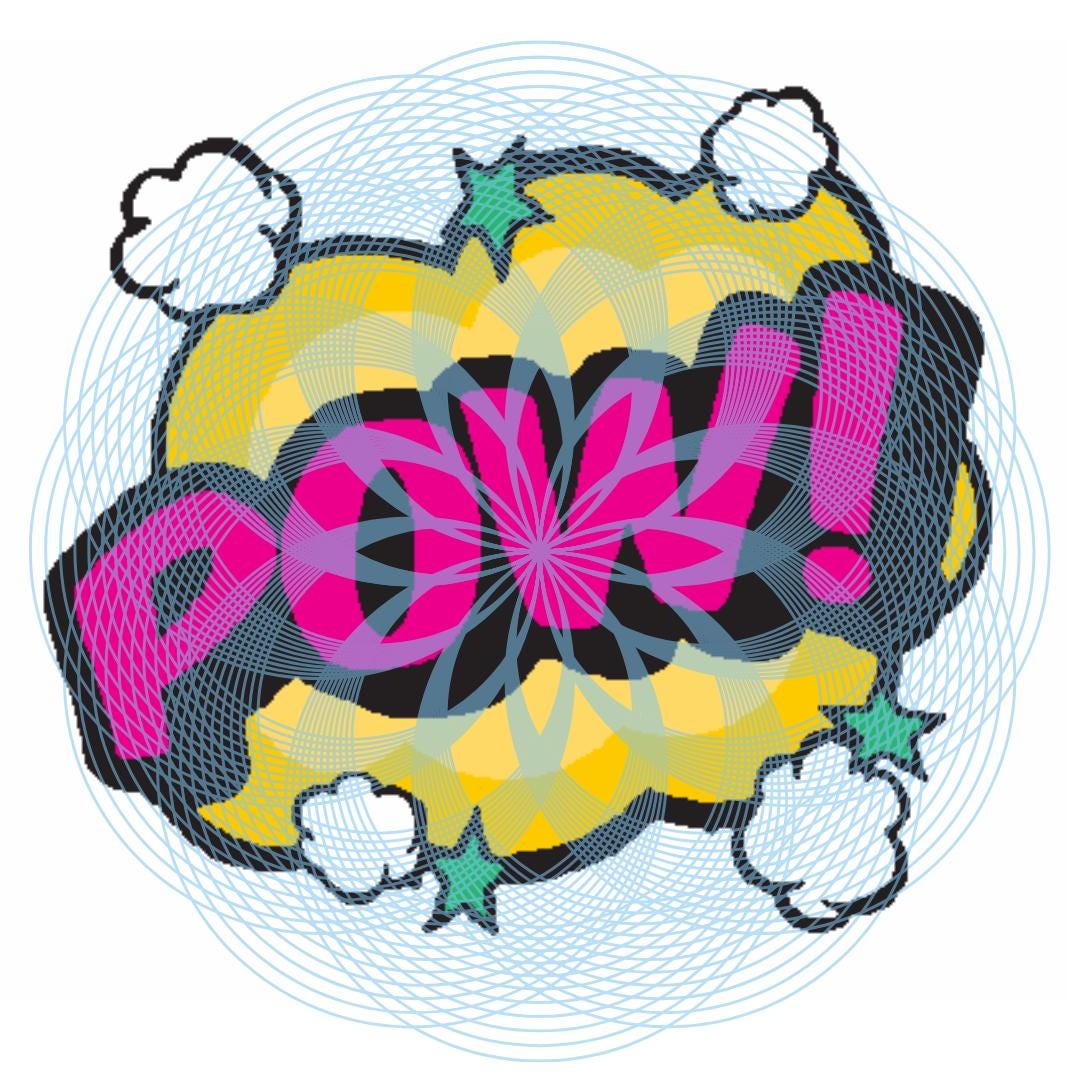 Comic Book "pow" Embroidery Design – Digital Download - Etsy