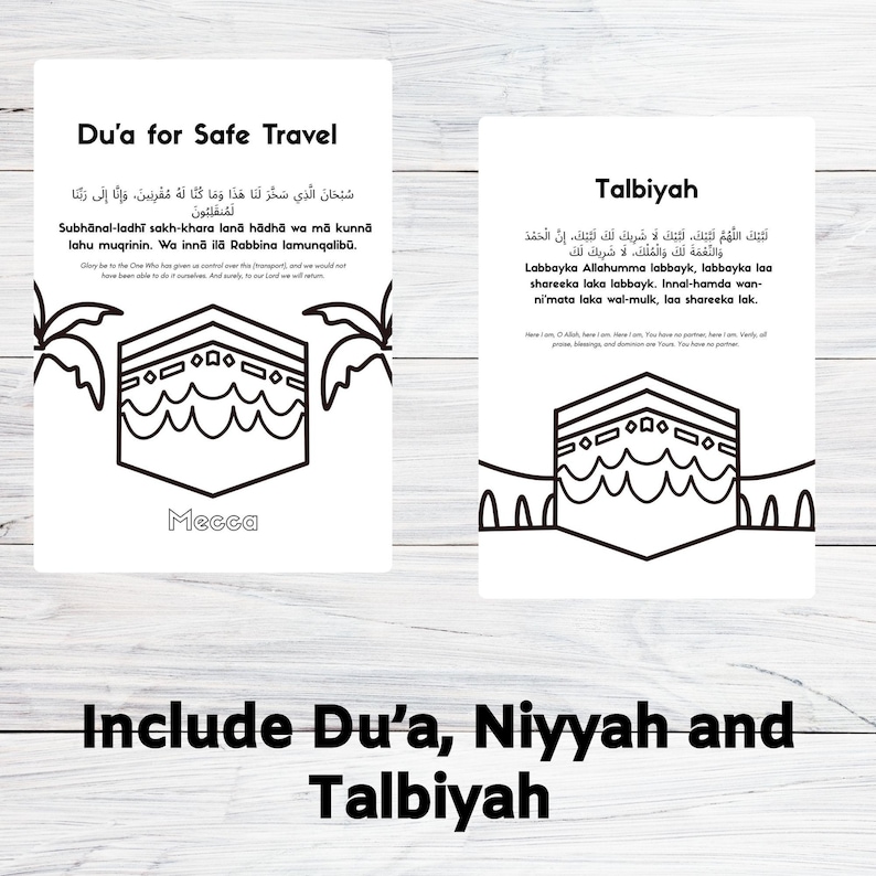 Hajj Coloring Pages for Kids: Islamic Activities (PDF) - Etsy