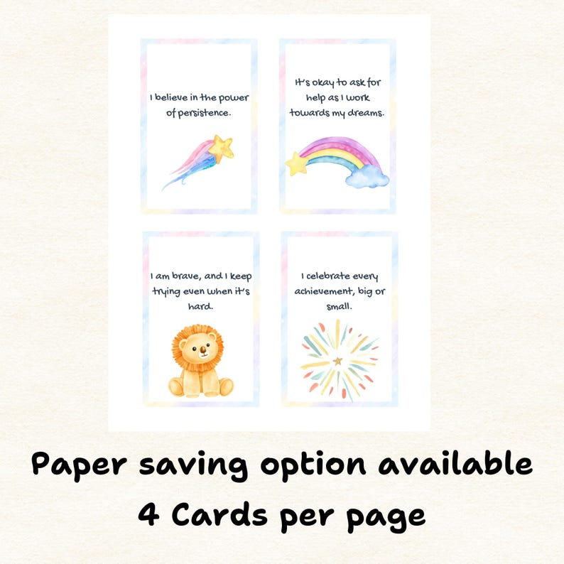 Printable Positive Affirmations for Kids' Room Decor, Classroom ...