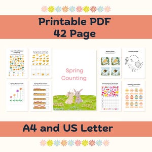 Spring Counting Activities for Preschoolers, Easter-themed Addition and ...