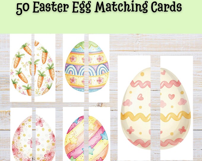 Easter Egg Matching Game | Printable Memory Activity for Kids & Seniors ...