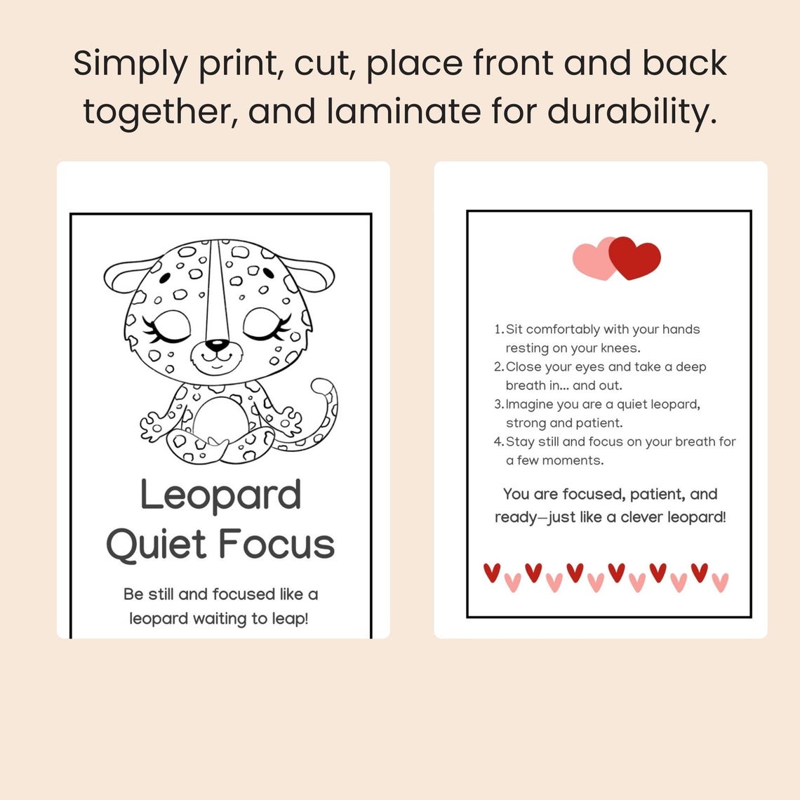 Printable Mindfulness Cards for Kids, Kids Yoga Activity, Breathing and ...