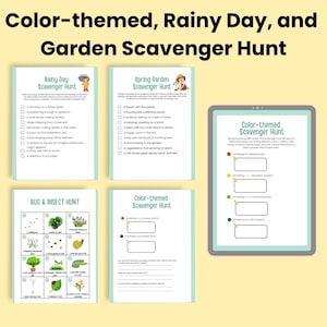 Spring Scavenger Hunt Printable for Kids, Nature Scavenger Hunt ...