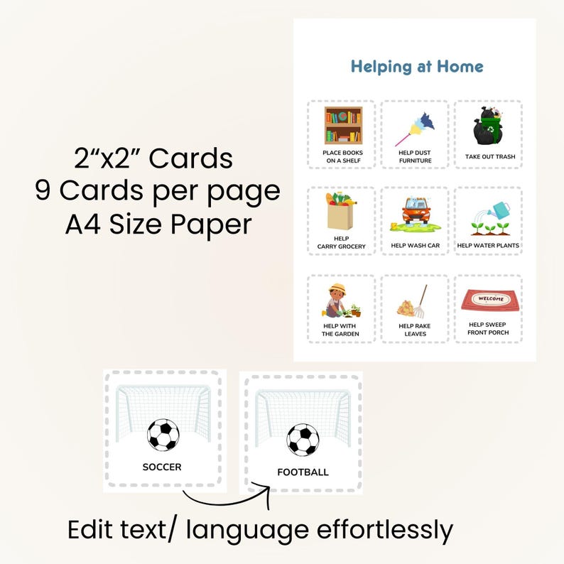 Editable Daily Routine Cards for Kids, Printable Chore Chart for Kids ...