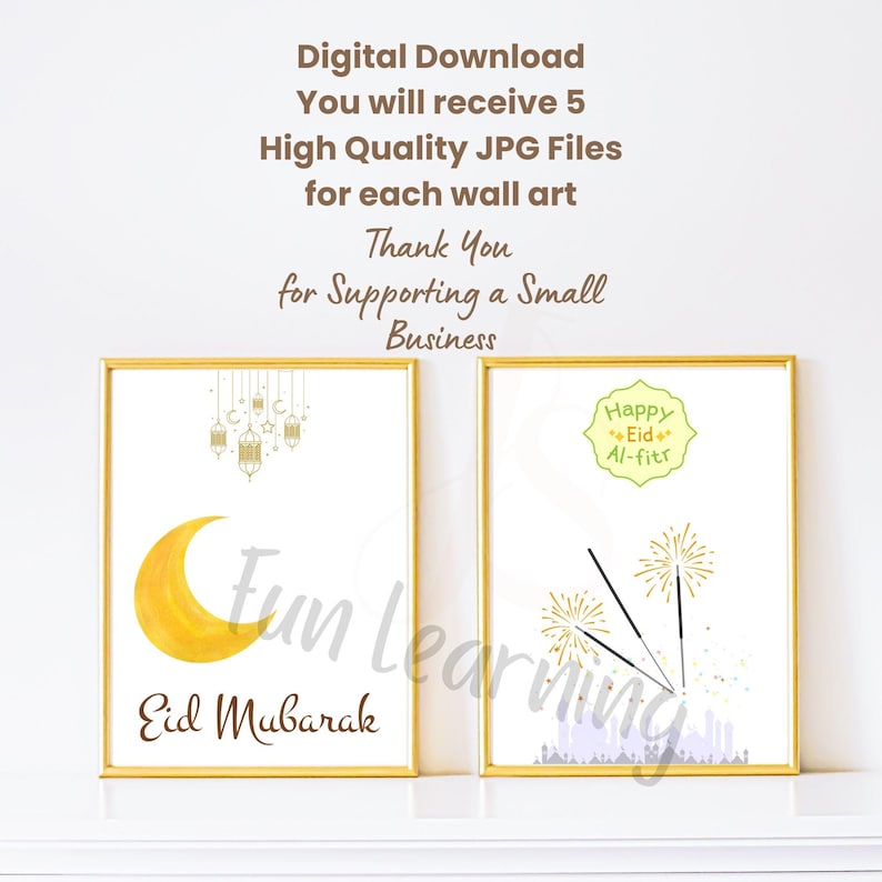 Eid Handprint Craft: DIY Eid Mubarak Keepsake (digital Download) - Etsy