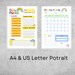 Kids' Planner Bundle Rainbow Edition, Digital Weekly Planner, Homework ...