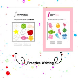 I Spy Colors and Color Sorting Activity Game for Preschool, Color ...